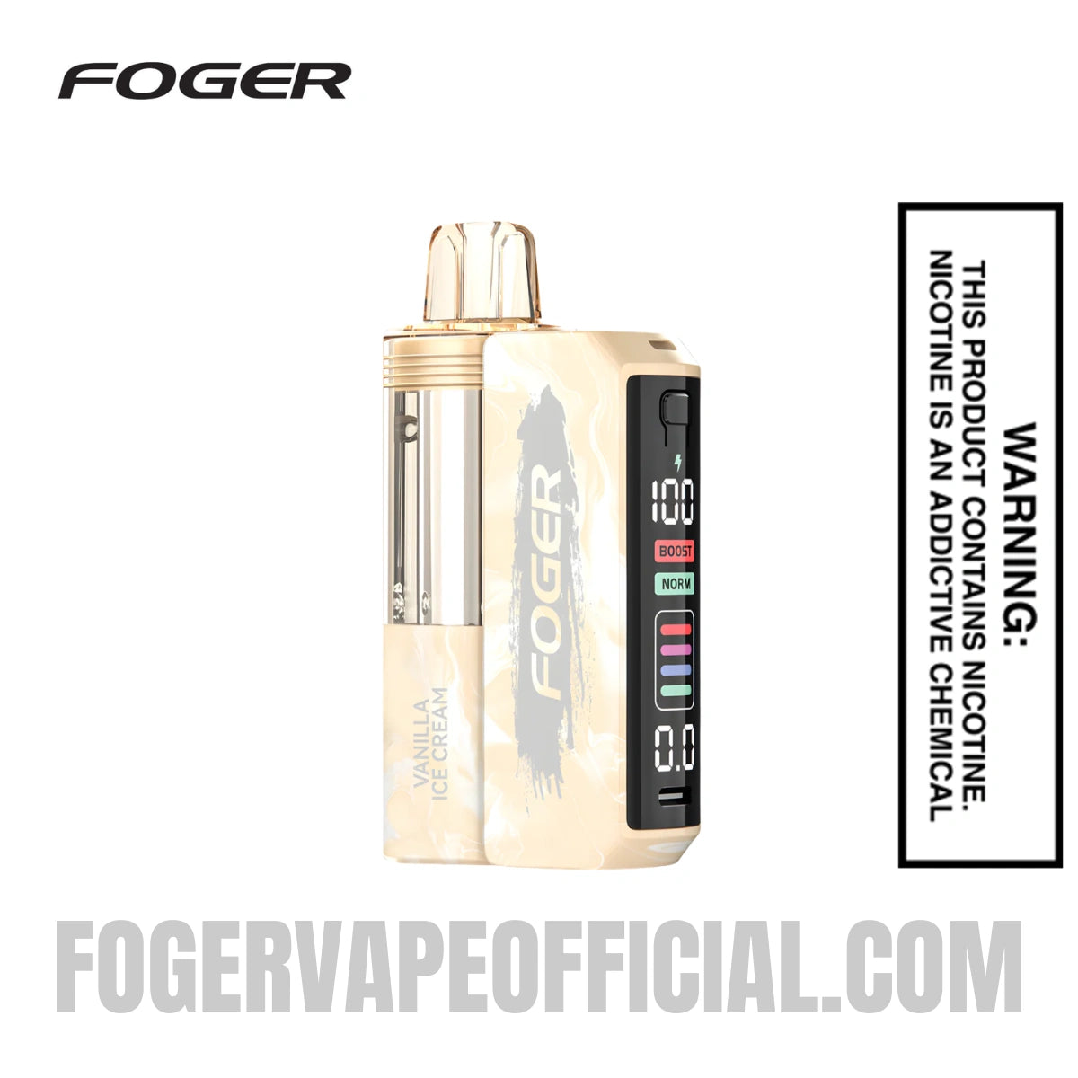 Vanilla Ice Cream Foger Switch Pro 30K Disposable Vape Kit